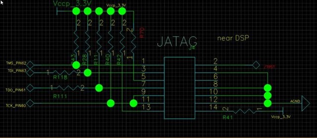TMS320F28035: Question about Daisy-chain in JTAG design - C2000 ...