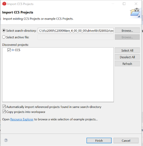 LAUNCHXL-F280025C: Import failed for project 'CCS' because its meta-data cannot be interpreted ...