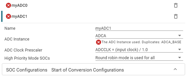TMS320F280048-Q1: SysConfig Editor for ADC - C2000 microcontrollers forum - C2000™︎ ...