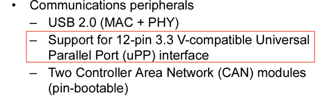 TMS320F28377D: Voltage level of UPP - C2000 microcontrollers forum - C2000™︎ microcontrollers ...