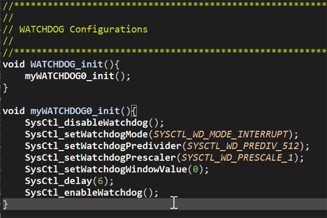 TMS320F280039C: Watchdog Interrupt Not Occuring - C2000 microcontrollers forum - C2000™︎ ...
