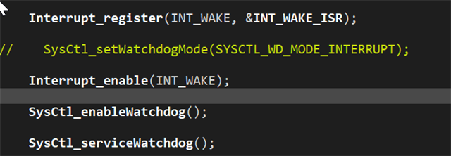 TMS320F280039C: Watchdog Interrupt Not Occuring - C2000 microcontrollers forum - C2000™︎ ...