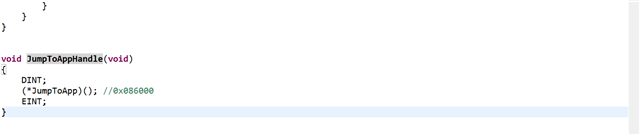TMS320F28P650DK: Interrupt work after jump to app area from bootloader area. - C2000 ...