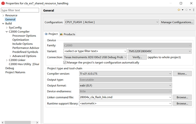 TMS320F280049: 将程序分到指定的flash区间运行 - C2000 microcontrollers forum - C2000™︎ microcontrollers - TI ...