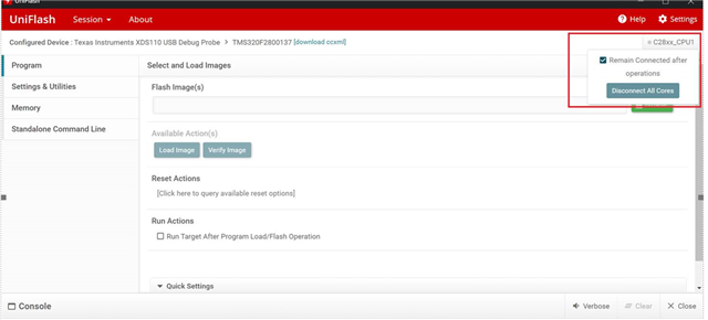 TMS320F2800137: uniflash - C2000 microcontrollers forum - C2000™︎ microcontrollers - TI E2E ...