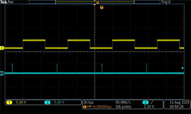 TMS320F28P659DK-Q1: mismatch of PWM outputs from two different package contorllers - C2000 ...