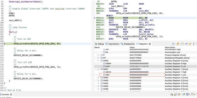 TMS320F28379D: Questions about the assembly code "MOV" - C2000 ...