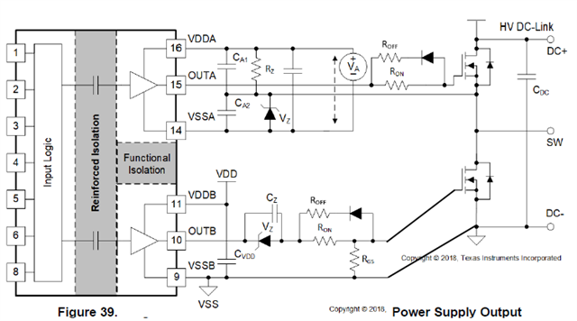 UCC21530: Low side VDDB supply voltage cucern - Power management forum ...