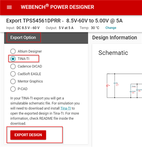 WEBENCH-POWER-DESIGNER: Webench startup time scale change - Power management forum - Power ...