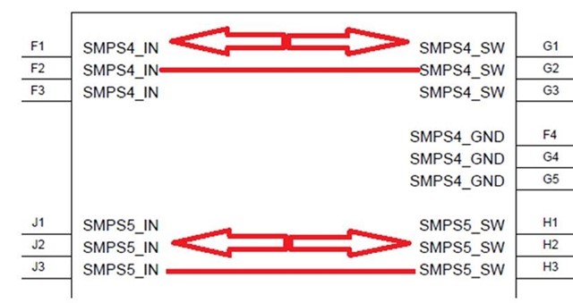 TPS659037: Observing short between SMPSX_In and SMPS_SW pins. - Power ...