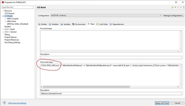 UCD3138FW-PFC: Build default “UCD3138FW-PFC — PFC Firmware” Fail - Power management forum ...