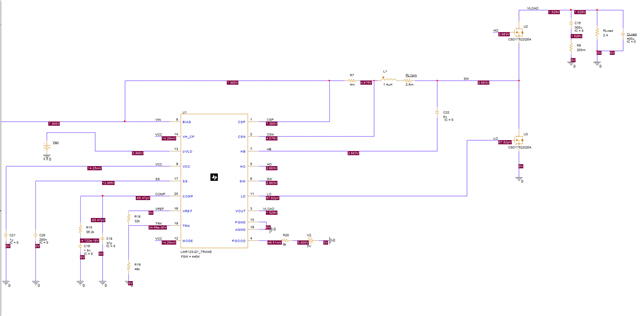 LM5123-Q1: Output Voltage and Current Spike with Soft-Start enabled - PSpice for TI - Power ...