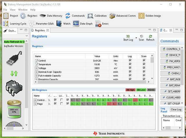 BQSTUDIO: BQ27425-G2A - Power management forum - Power management - TI E2E support forums
