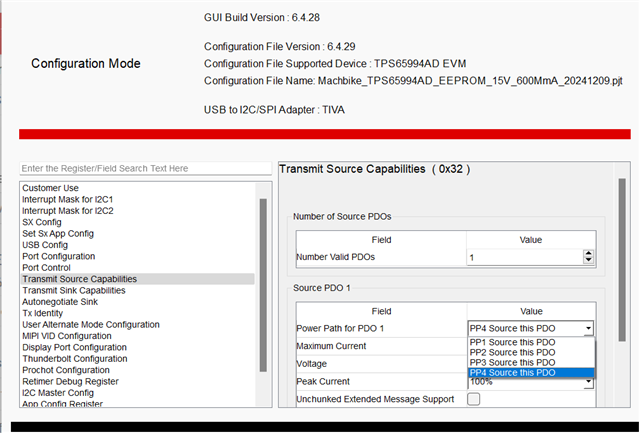 TPS65994AD: PP1/2/3/4 source - Power management forum - Power management - TI E2E support forums