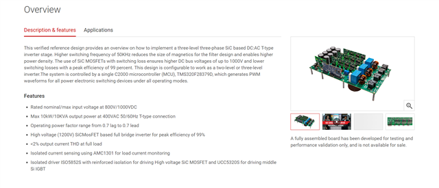 TIDA-01606: operation in two level six switch inverter mode? - Simulation, hardware & system ...