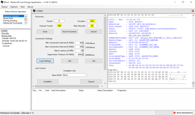 LAUNCHXL-CC2640R2: CC2640R2 Using BTool Scan Trouble - Bluetooth forum - Bluetooth®︎ - TI E2E ...