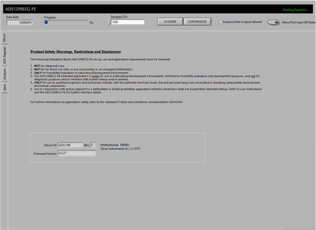 ADS1299EEGFE-PDK: Low Impedance on SPI CLK, unable to provide input - Data converters forum ...
