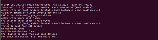 J722SXH01EVM: Ethernet Boot Mode Support - Processors forum ...