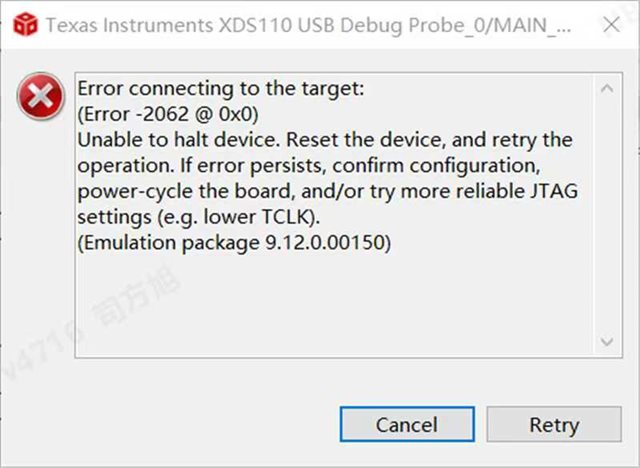 CCSTUDIO: error -2026@0, Unable to halt device - Processors forum - Processors - TI E2E support ...