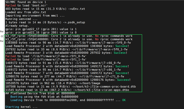 TDA4VM: After changing boot flow from SPL to SBL HLOS boot, insmod ti ...