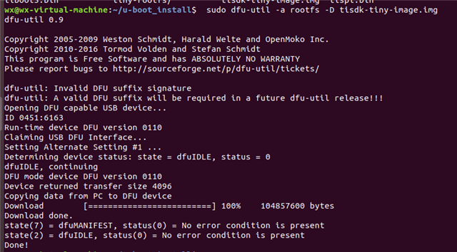 Tda4vm Dfu Boot Could Not Find Rootfs Processors Forum Processors Ti E2e Support Forums
