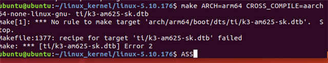 SK-AM62: There was a problem compiling the device tree - Processors forum - Processors - TI E2E ...