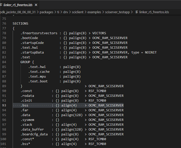 Tda4vm Data Abort In Getdevdata When Bss In Ddr In Sdk86 Processors Forum Processors 5546