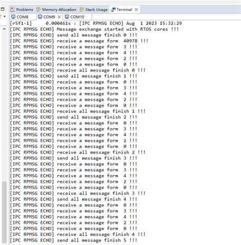 AM6442: ipc_rpmsg_echo_linux:RPMsg cannot be used for data transfer ...