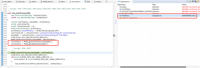 AM62P: With the MCAL project, after calling the can_write function, an interrupt can be entered ...