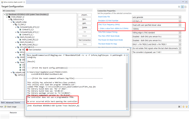 Codecomposer Xds560v2 Connection Error In Custom Board Code Composer 1321