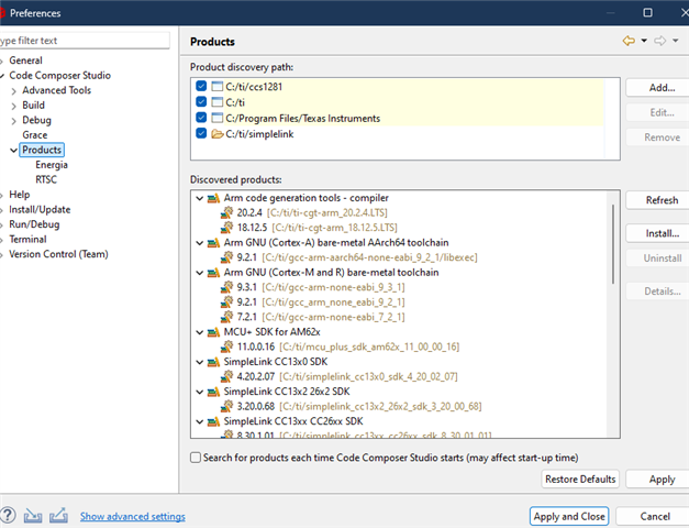LAUNCHXL-CC1310: Example projects not working with GCC - Code Composer Studio forum - Code ...