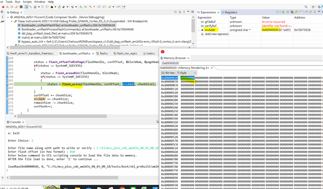 AM2432: Expression of CCS show "An error occurred " - Arm-based microcontrollers forum - Arm ...