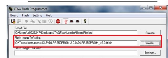 DLPDLCR471TPEVM: How to update bootloader using JTAG? - DLP products forum - DLP®︎ products - TI ...