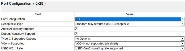 TPS65987D: Which port type should be selected in TPS6598x Configuration Tool? -2 - Interface ...