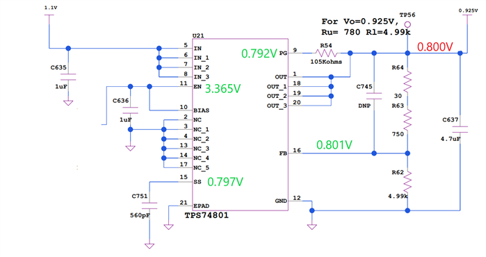 TPS74801: Not getting expected output voltage - Power management forum - Power management - TI ...