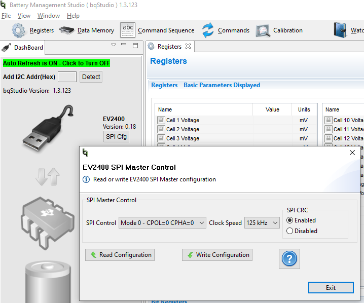 BQ76952: BQ7695202 not addressed correctly by BQstudio - Power management forum - Power ...