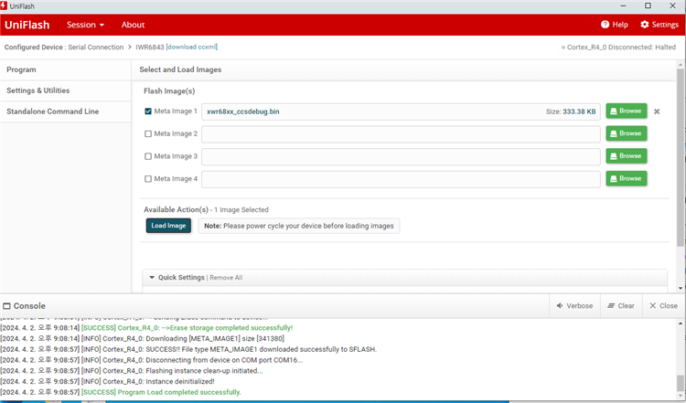 Iwr6843aop Memcapture Using Ccs But Visualizer Not Working Sensors Forum Sensors Ti E2e