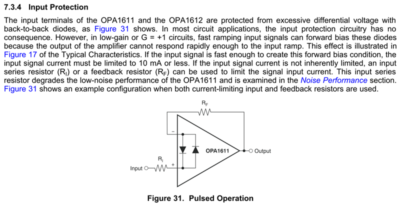 LM6172: Input Protection Circuitry - Amplifiers forum - Amplifiers - TI ...