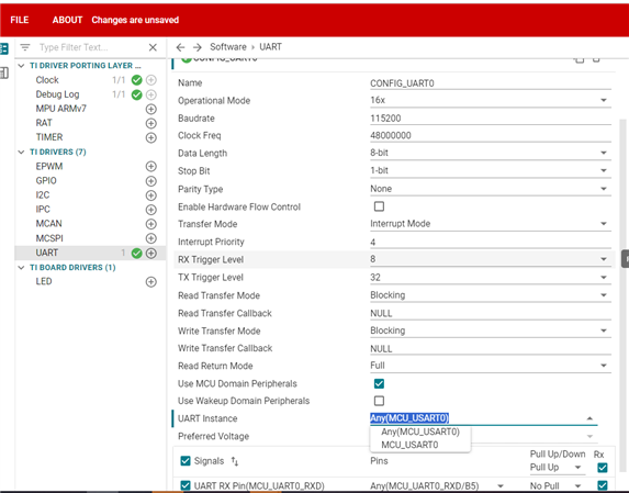 PROCESSOR-SDK-AM62X: What are the usage issues of UART and CCS tool ". syscfg"? - Processors ...