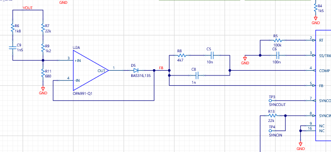 LM5146-Q1: Ringing on FB pin when using CV - CC feedback network - Power management forum ...