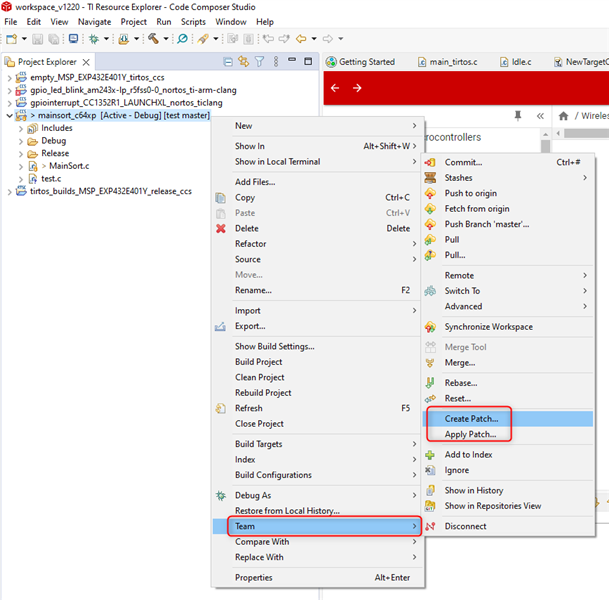 Am6442 Best Practices For Applying Patches To Ccs Projects Version Control With Ccs