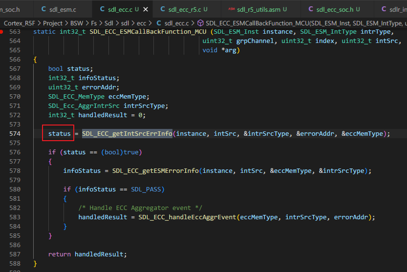 Couldnt Clear Ecc Error After Injecting A Single Bit Error In B0tcm0bank0 Through Ecctest