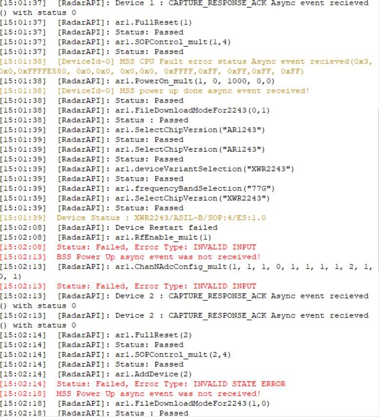 MMWCAS-RF-EVM: Error using the onboard flash QSPI flash memory to store ...
