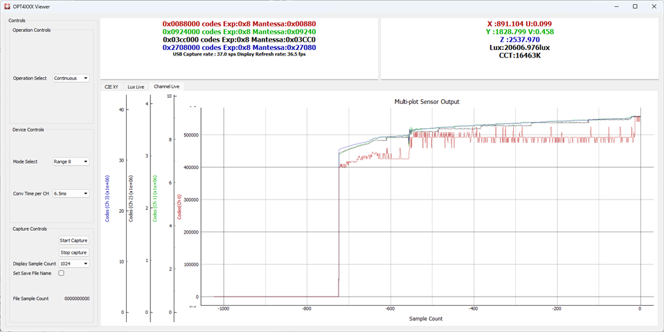 OPT4048DTSEVM: OPT4048 - Sensors forum - Sensors - TI E2E support forums