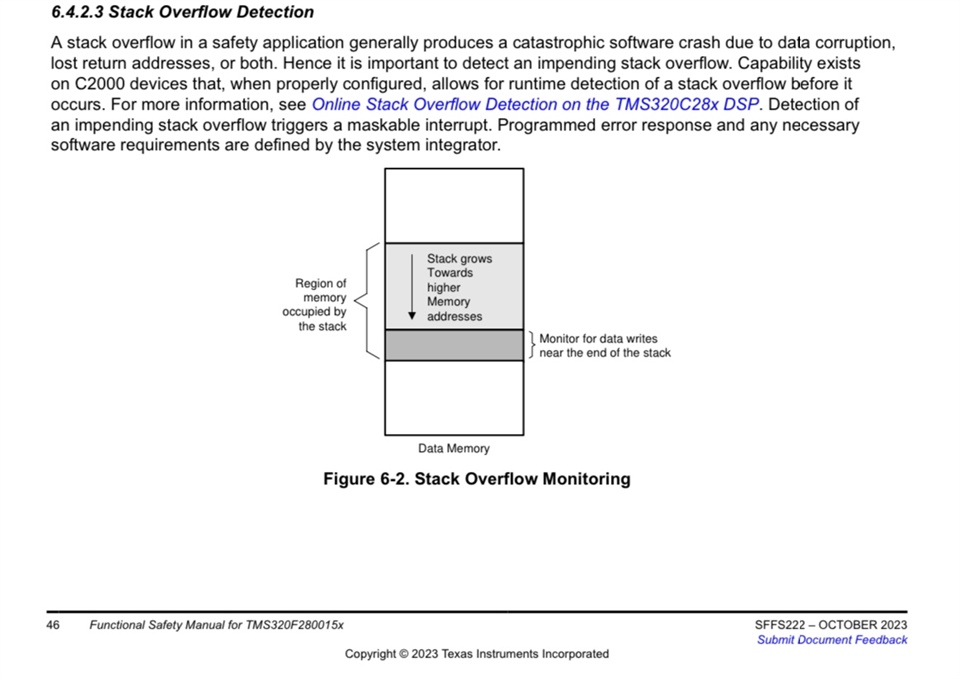 TMS320F2800157: Stack Overflow using ERAD - C2000 microcontrollers forum - C2000™︎ ...
