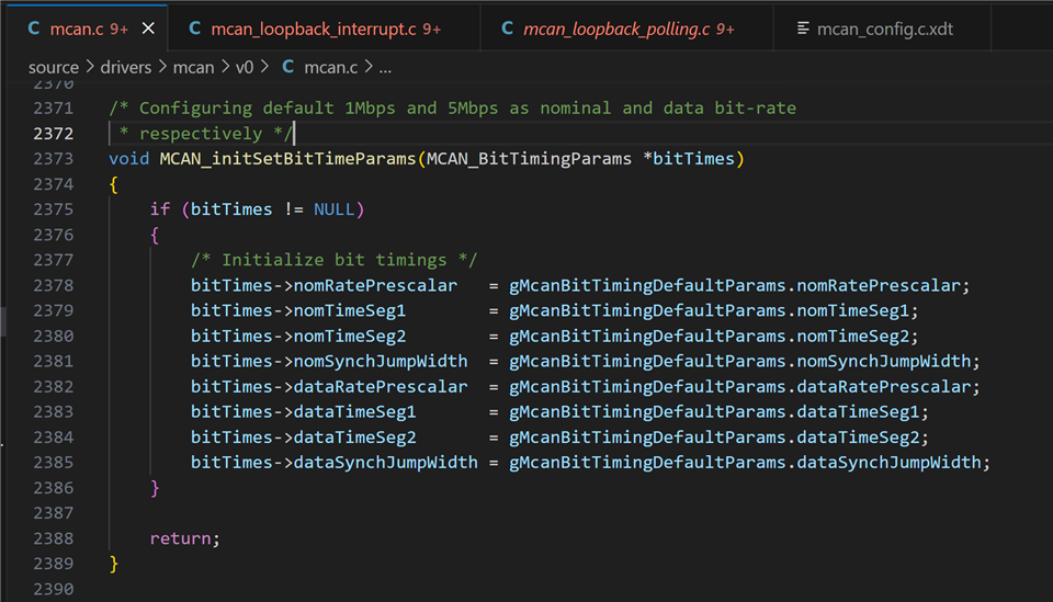 SK-AM62A-LP: Issue of CAN param use for mcan_loopback_polling on AM62A7 ...