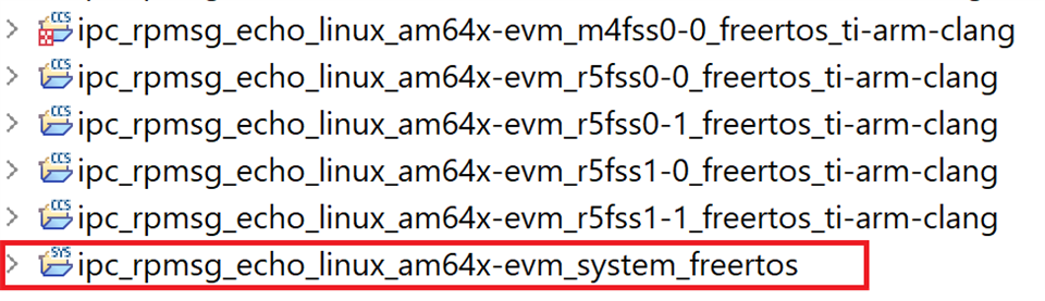 PROCESSOR-SDK-AM64X: Debug problems for the example of ipc_rpmsg_echo_linux - Processors forum ...