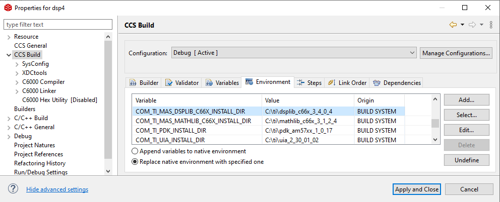 Am5718 Build Variable Comtimasdsplibc66xinstalldir Is Deprecated Please Use Comti