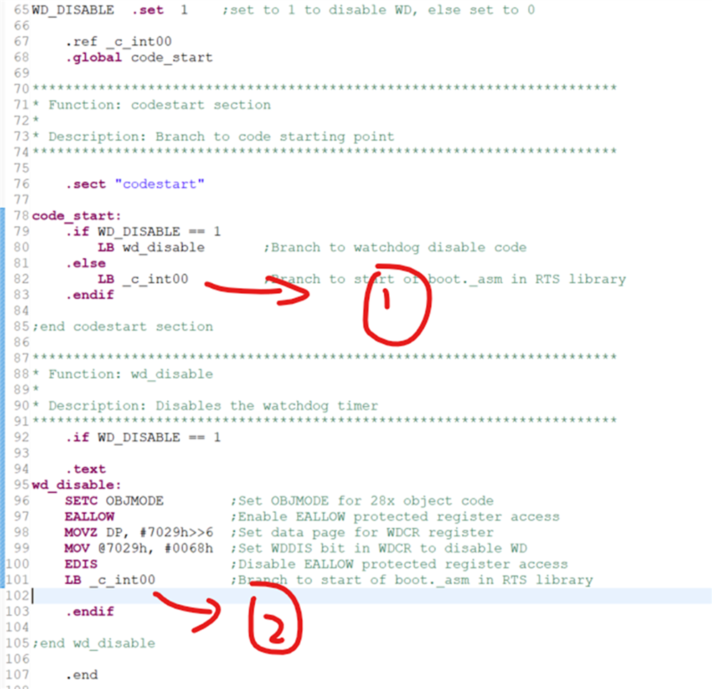 TMS320F280049: In stand alone mode, the watchdog will continuously reset the device. - C2000 ...